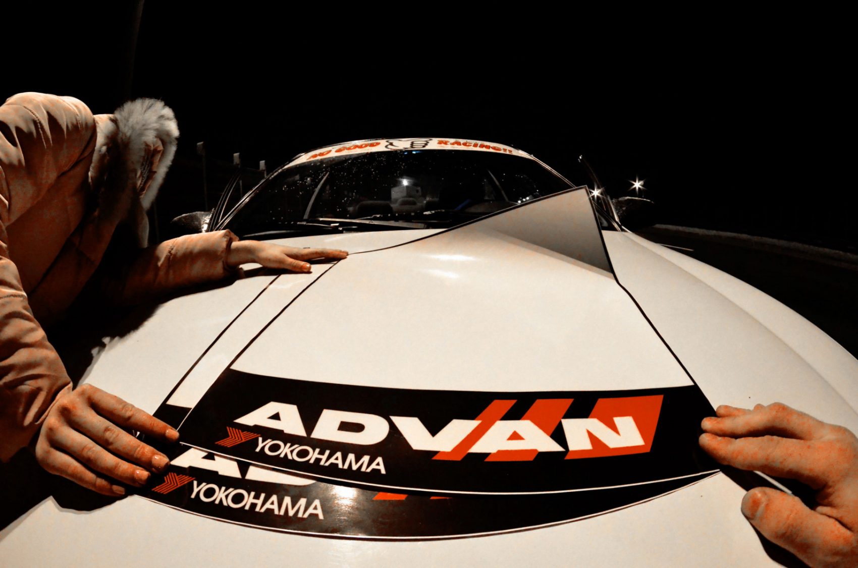 Advan Yokohama Door Plates - Kanjo Custom Racing Decals And Stickers