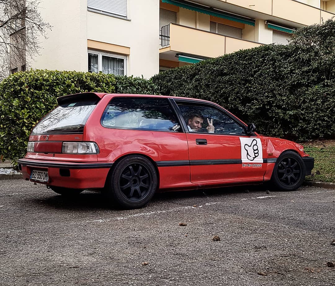 Bye Bye POLICE NGR Door Plates - Kanjo Custom Racing Decals And Stickers