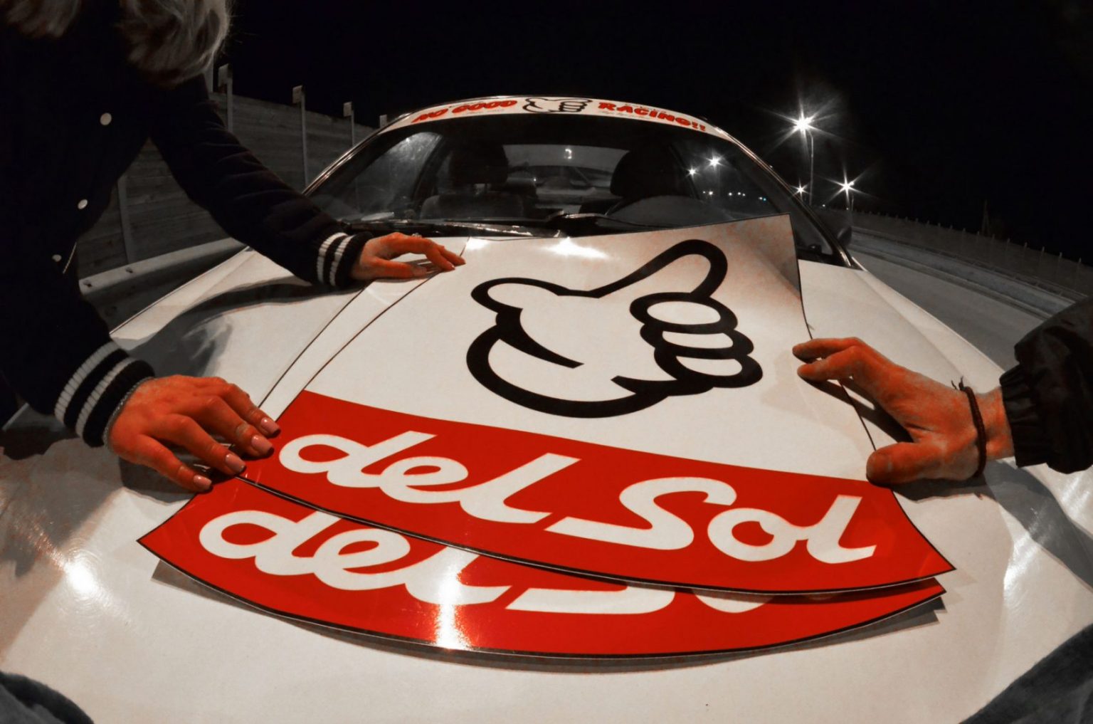 Del Sol CRX No Good Racing Plates - Kanjo Custom Racing Decals And Stickers