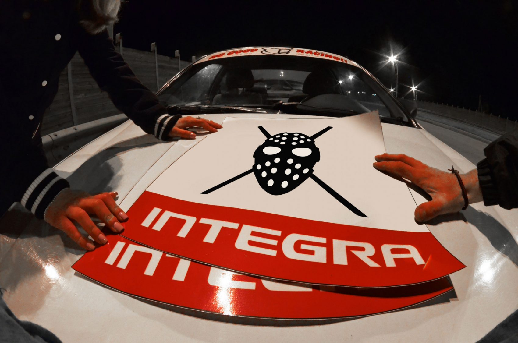 Integra DA Loop One Mask Plates - Kanjo Custom Racing Decals And Stickers