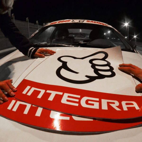 No Good Hand red Plates - Kanjo Custom Racing Decals And Stickers