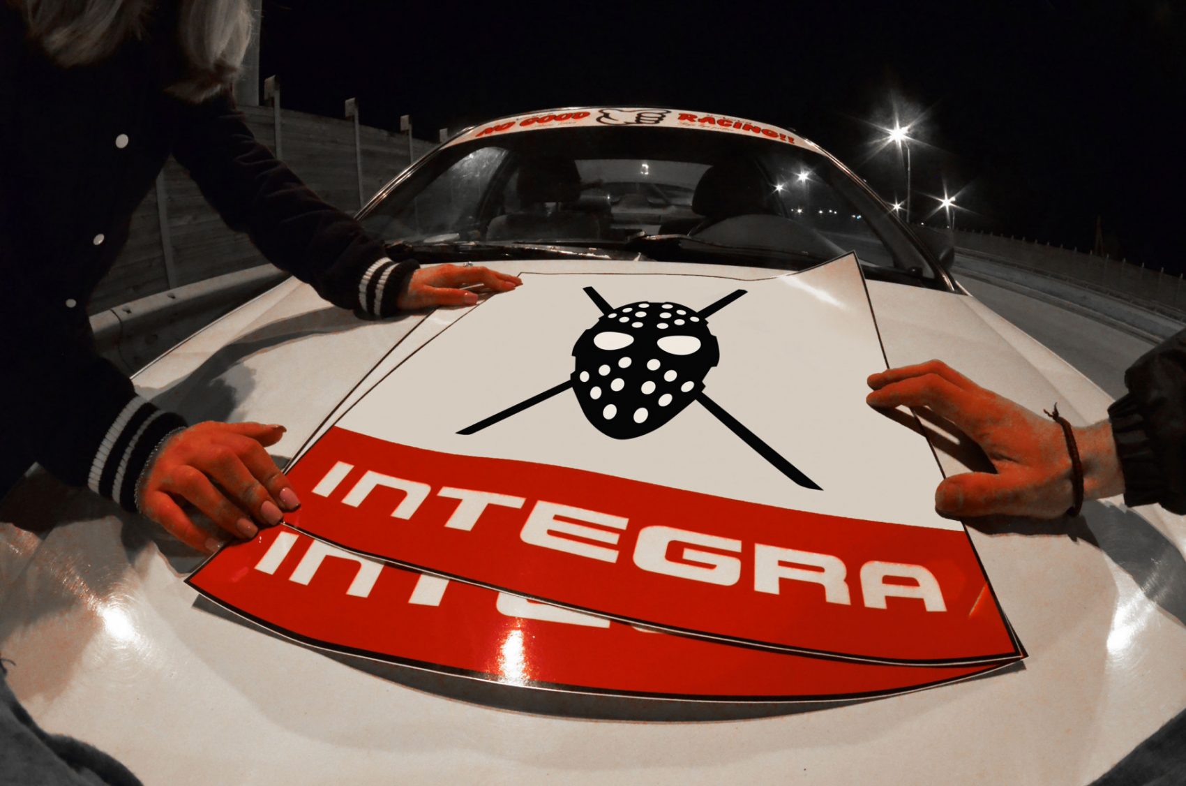 Integra DC Loop One Mask Plates - Kanjo Custom Racing Decals And Stickers