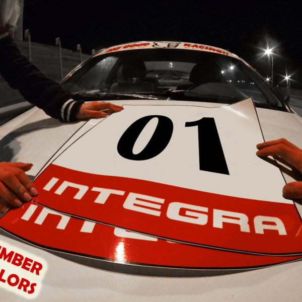 Racing Number Door Plates - Kanjo Custom Racing Decals And Stickers