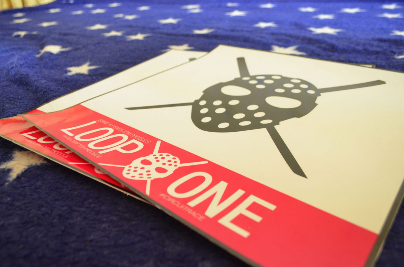 Loop One Mask Door Plates - Kanjo Custom Racing Decals And Stickers