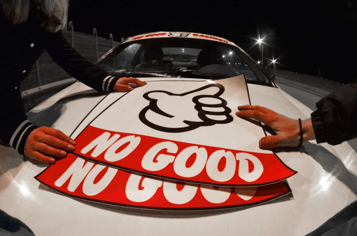No Good Hand red Plates - Kanjo Custom Racing Decals And Stickers