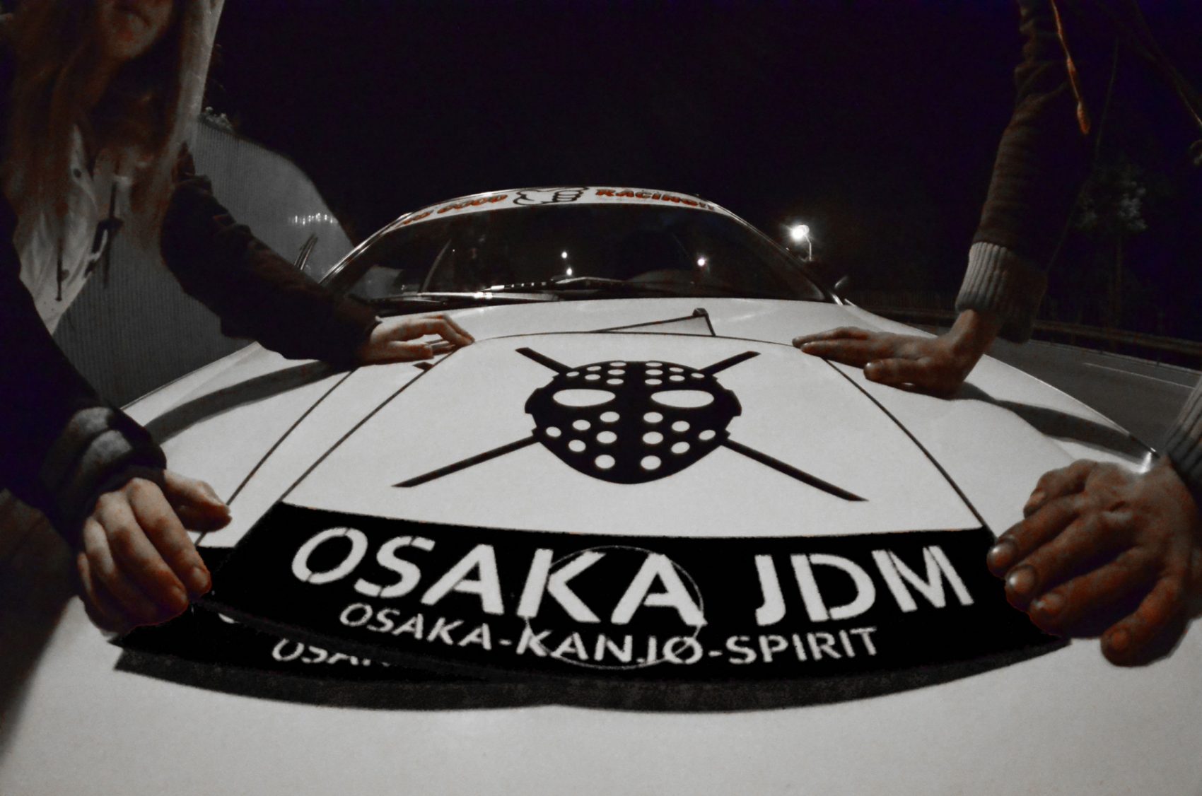 Osaka JDM Mask black Plates - Kanjo Custom Racing Decals And Stickers