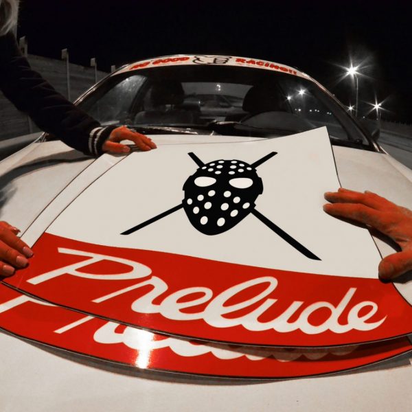 Prelude Door Number Plates - Kanjo Custom Racing Decals And Stickers