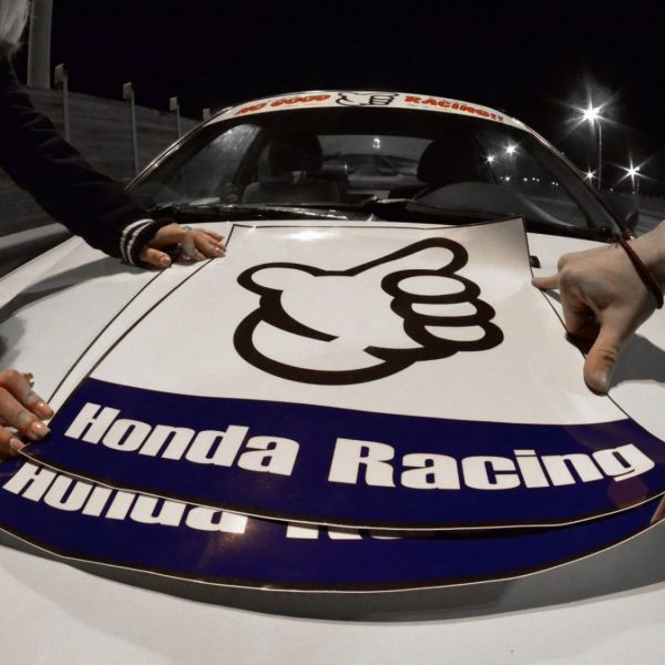 Honda Racing Door Plates - Kanjo Custom Racing Decals And Stickers