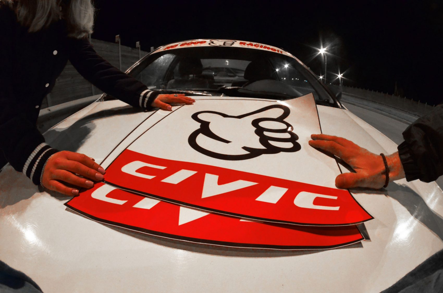 Civic FN FD FA FG No Good Racing Plates - Kanjo Custom Racing Decals ...