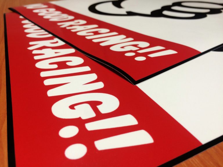 No Good Racing Hand red Plates - Kanjo Custom Racing Decals And Stickers