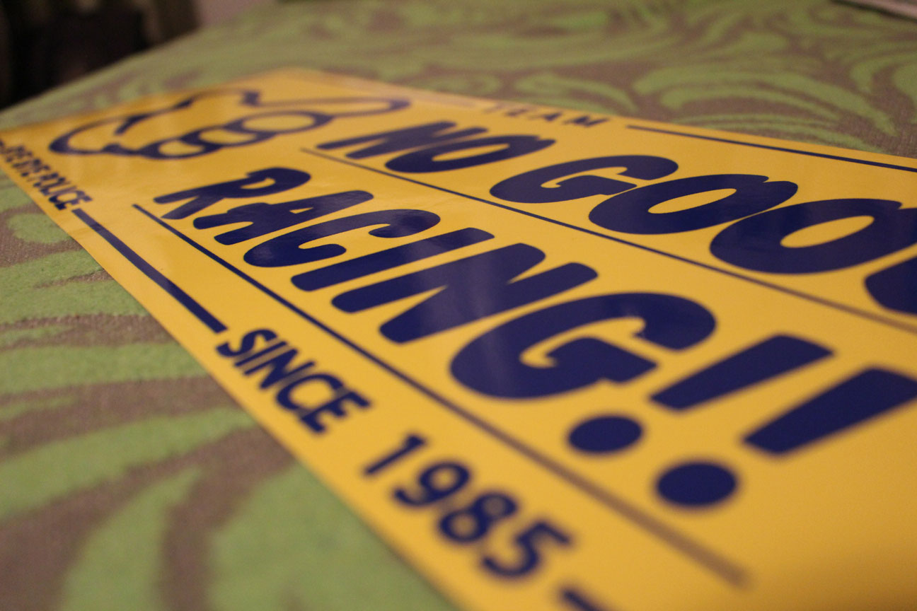 No Good Racing 16″ yellow-blue Team Sticker - Kanjo Custom Racing ...