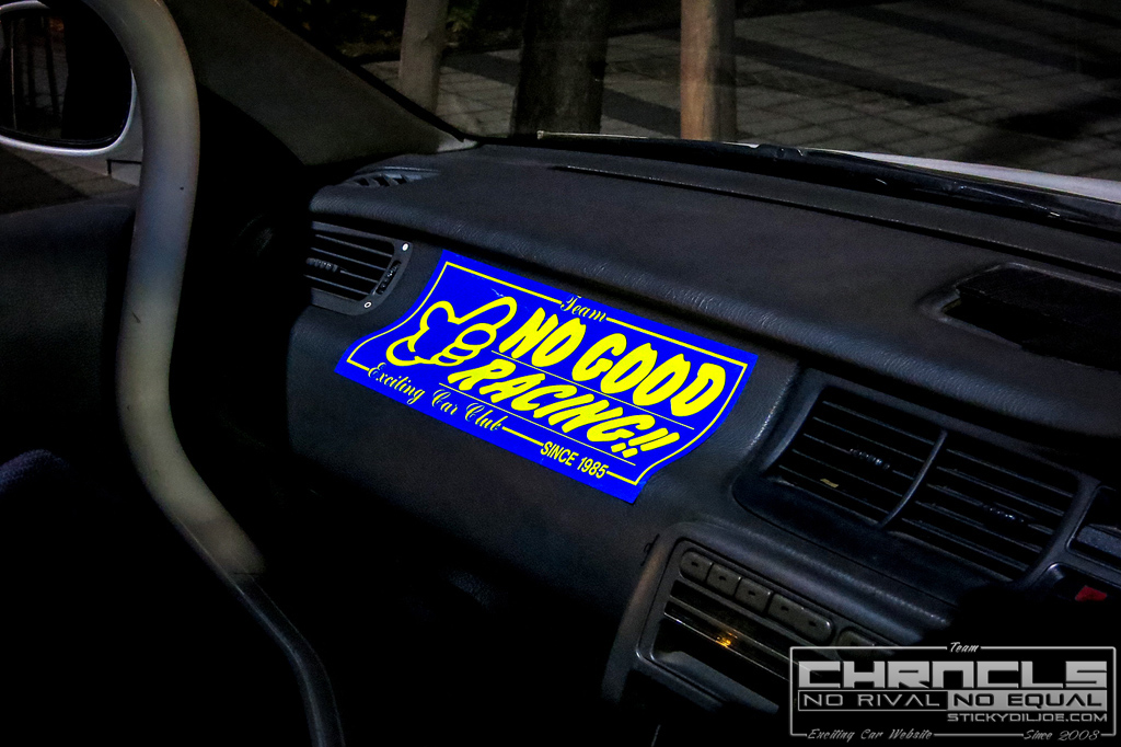 No Good Racing 16″ yellow-blue Team Sticker - Kanjo Custom Racing ...