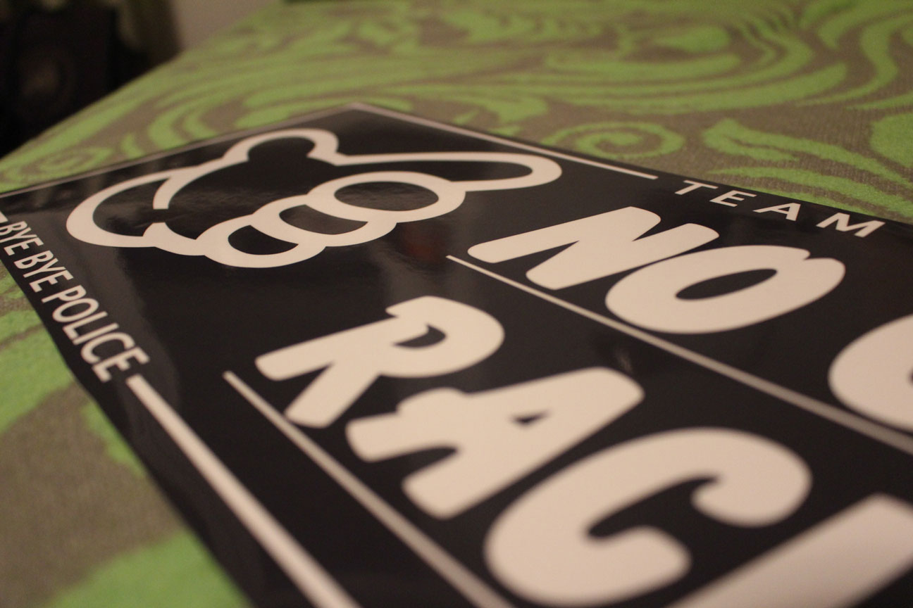 No Good Racing 16″ black-white Team Sticker - Kanjo Custom Racing ...