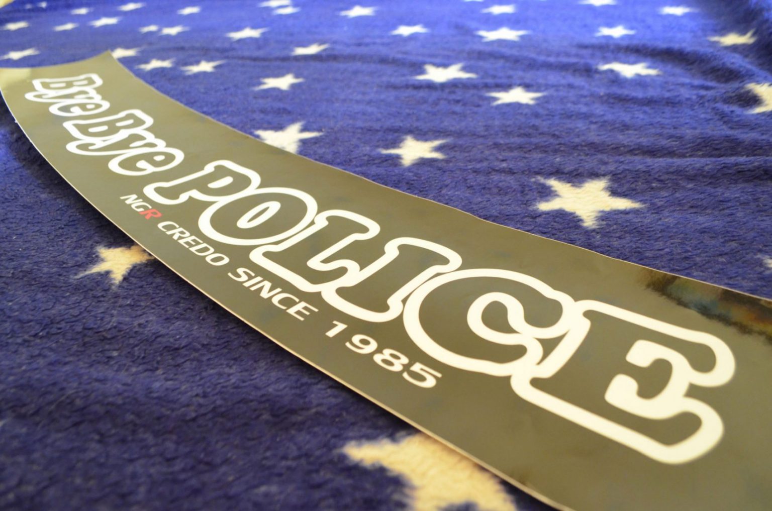 Bye Bye POLICE NGR Windshield Banner - Kanjo Custom Racing Decals And ...