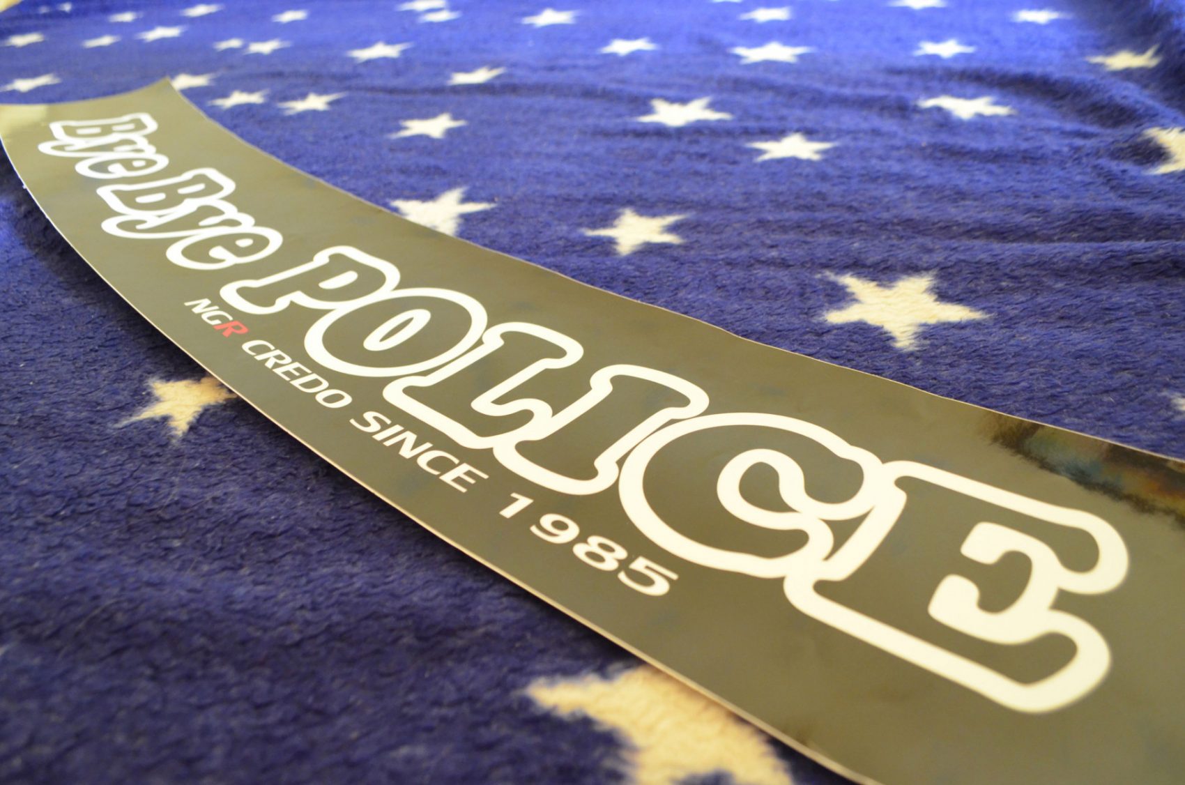 Bye Bye POLICE NGR Windshield Banner - Kanjo Custom Racing Decals And ...