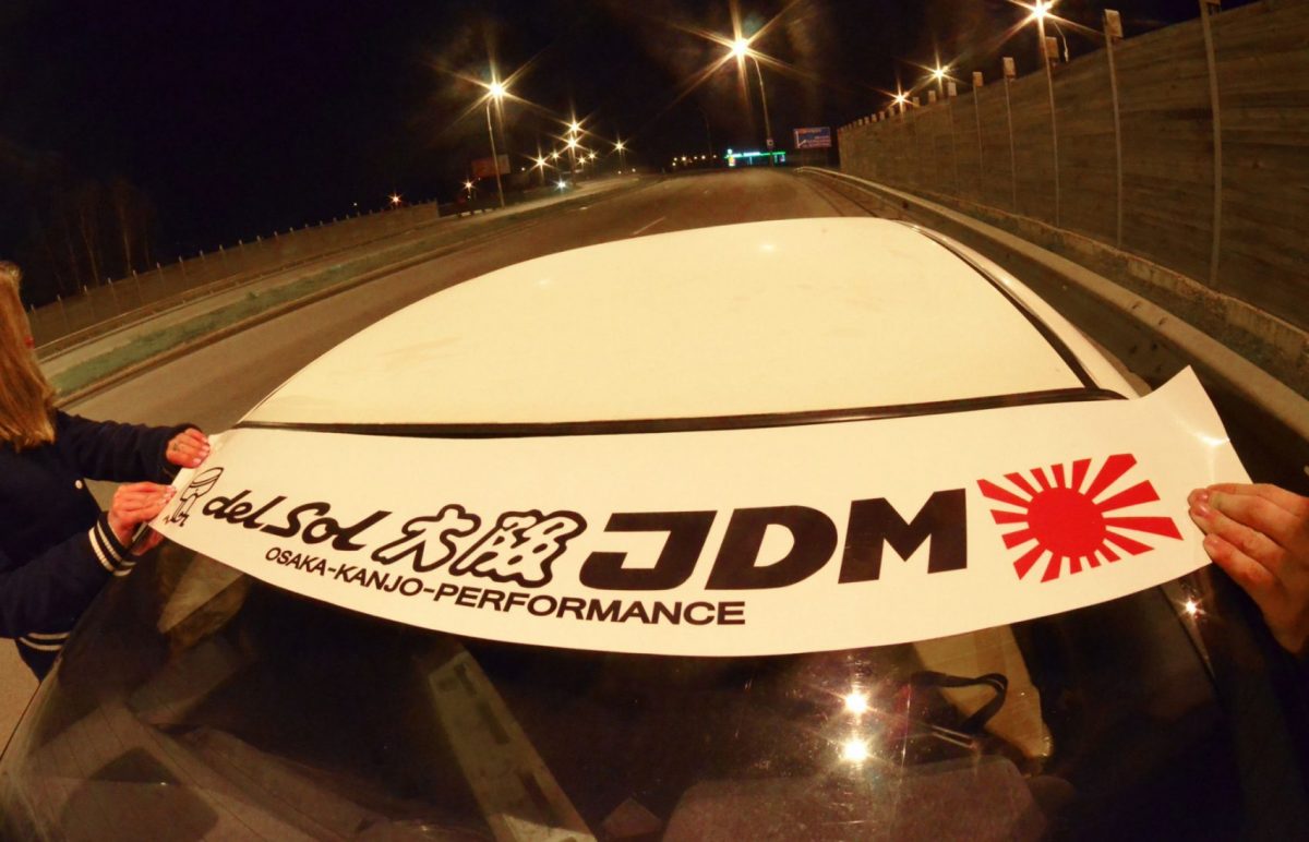 Del Sol CRX Osaka JDM Windshield Banner - Kanjo Custom Racing Decals ...