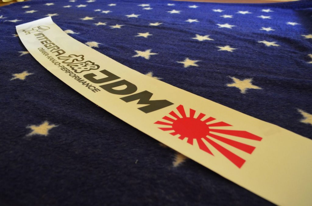 Integra DA Osaka JDM Windshield Banner - Kanjo Custom Racing Decals And ...