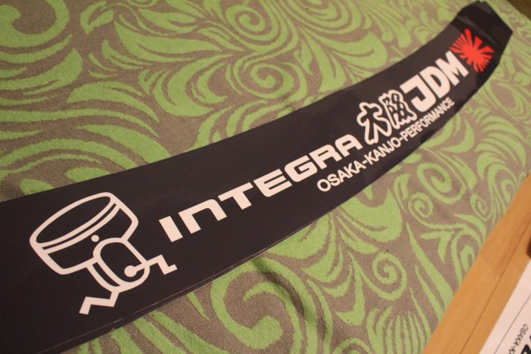 Integra DС Osaka JDM Windshield Banner - Kanjo Custom Racing Decals And ...