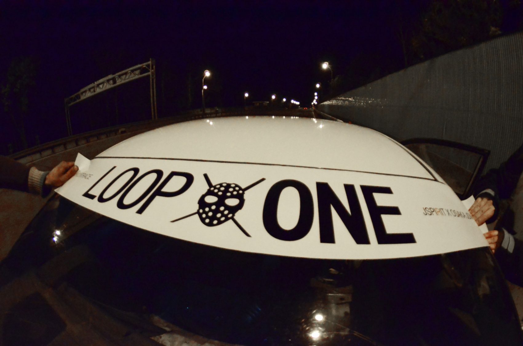 Loop One Windshield Banner - Kanjo Custom Racing Decals And Stickers