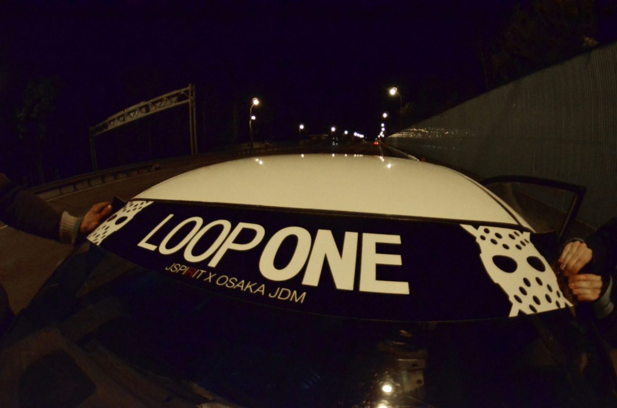Loop One Windshield Banner - Kanjo Custom Racing Decals And Stickers