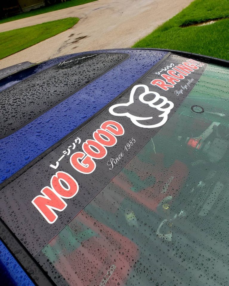 No Good Racing Windshield Banner - Kanjo Custom Racing Decals And Stickers