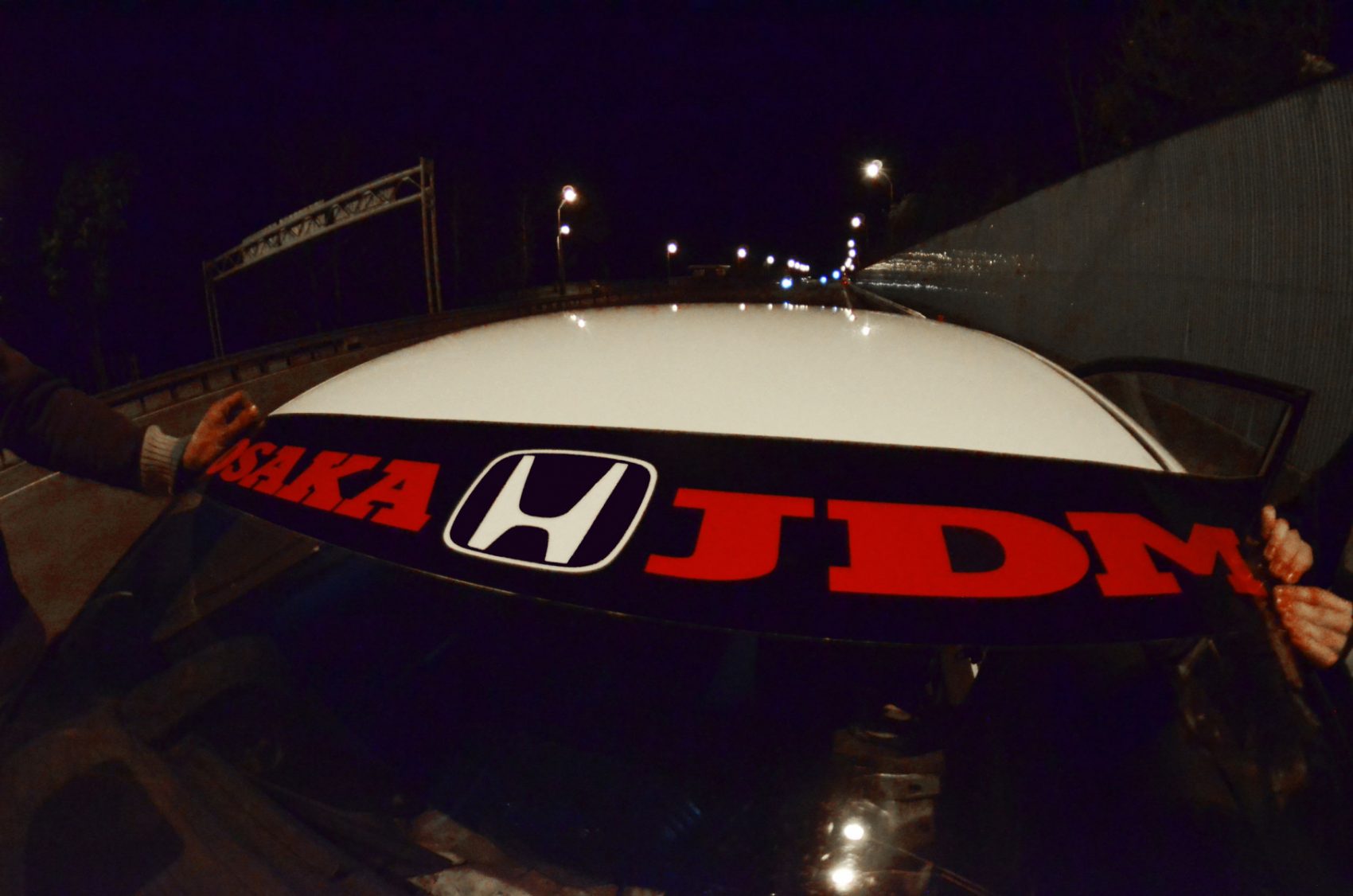Osaka JDM Honda Windshield Banner - Kanjo Custom Racing Decals And Stickers