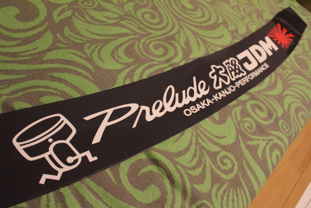 Prelude Osaka JDM Windshield Banner - Kanjo Custom Racing Decals And ...