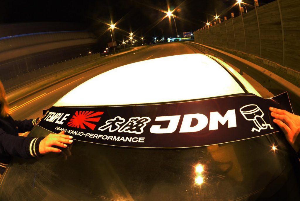 Temple Racing Windshield Banner - Kanjo Custom Racing Decals And Stickers