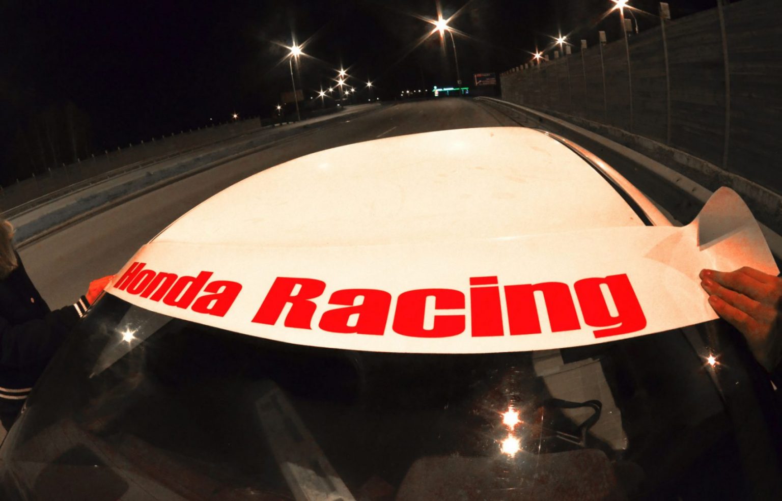 Honda Racing Windshield Banner - Kanjo Custom Racing Decals And Stickers