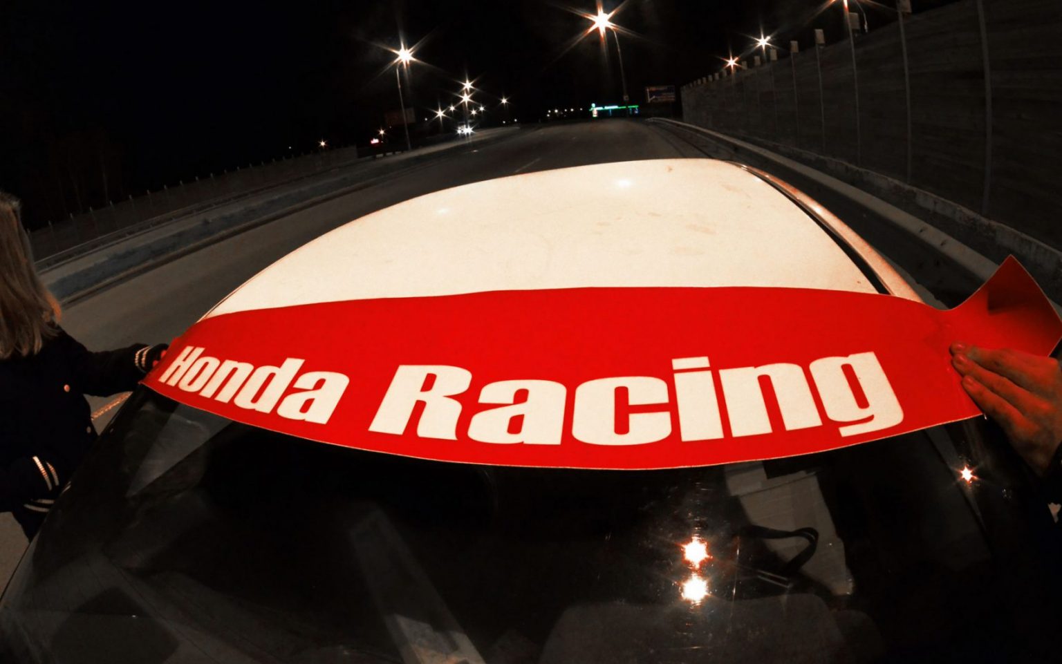 Honda Racing Windshield Banner - Kanjo Custom Racing Decals And Stickers