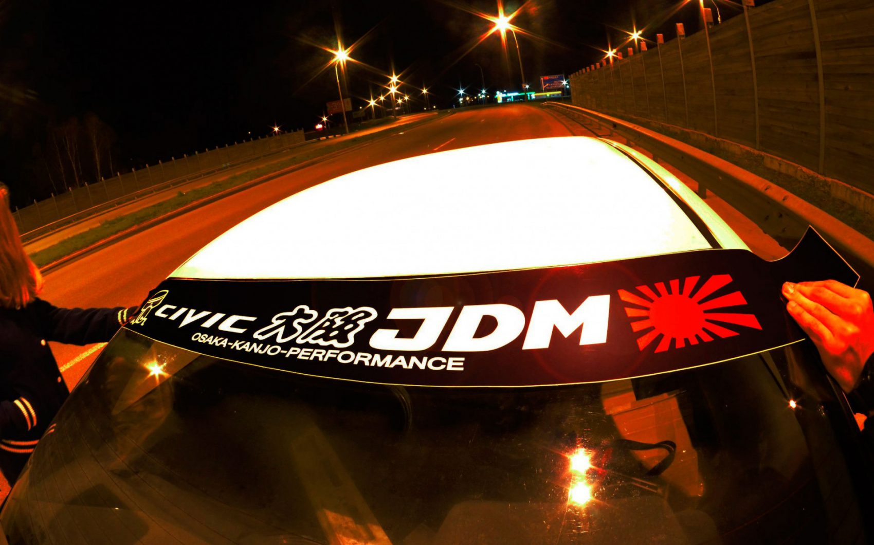 Civic FA FG FN FD Osaka JDM Windshield Banner - Kanjo Custom Racing ...