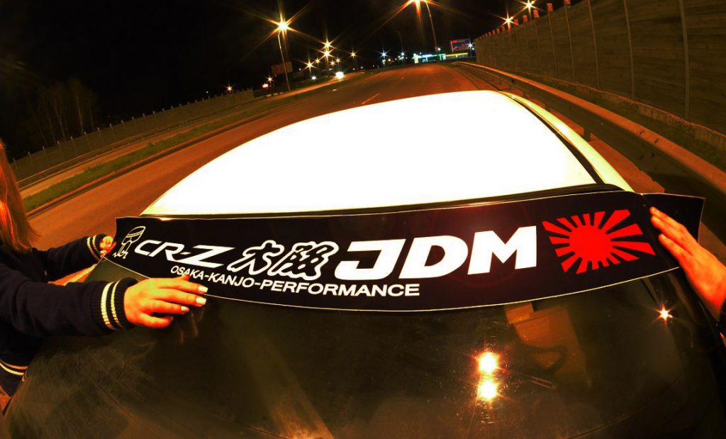 CR-Z Osaka JDM Windshield Banner - Kanjo Custom Racing Decals And Stickers