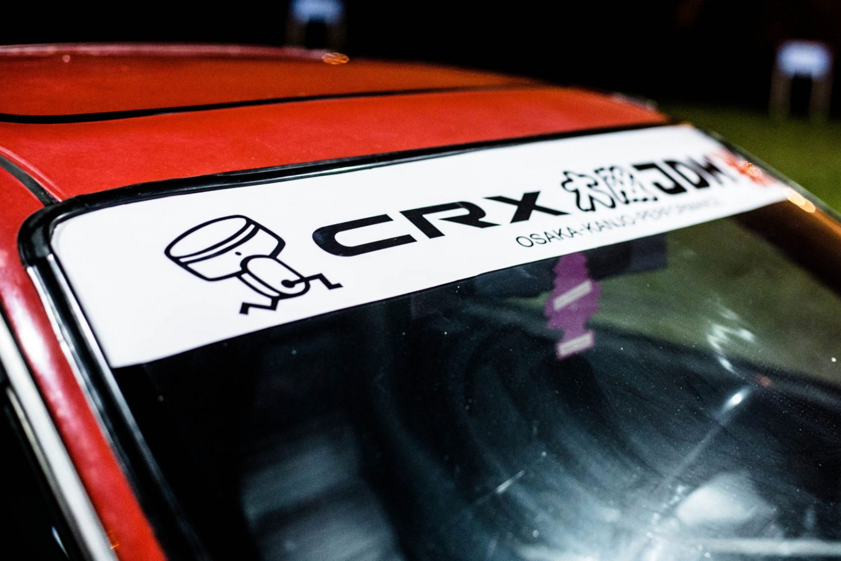 CRX Osaka JDM Windshield Banner - Kanjo Custom Racing Decals And Stickers