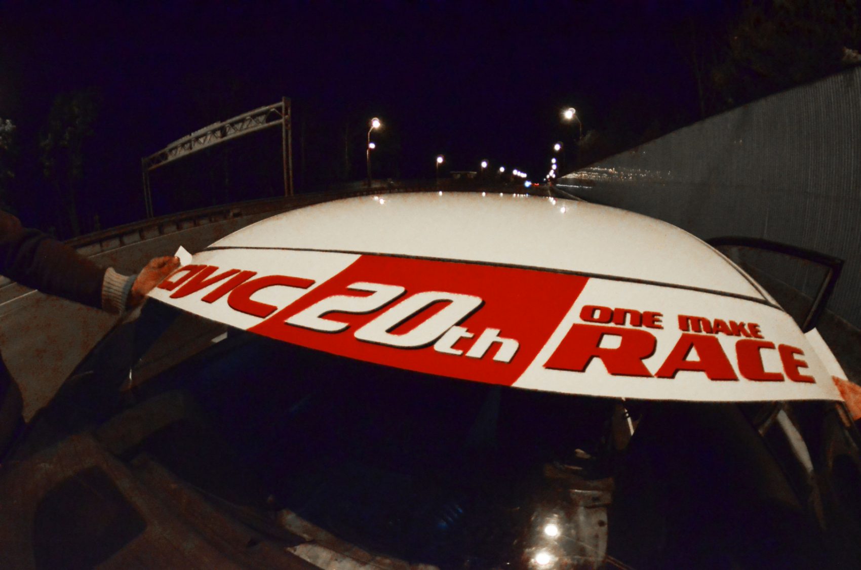 Civic 20th Race Windshield Banner - Kanjo Custom Racing Decals And Stickers